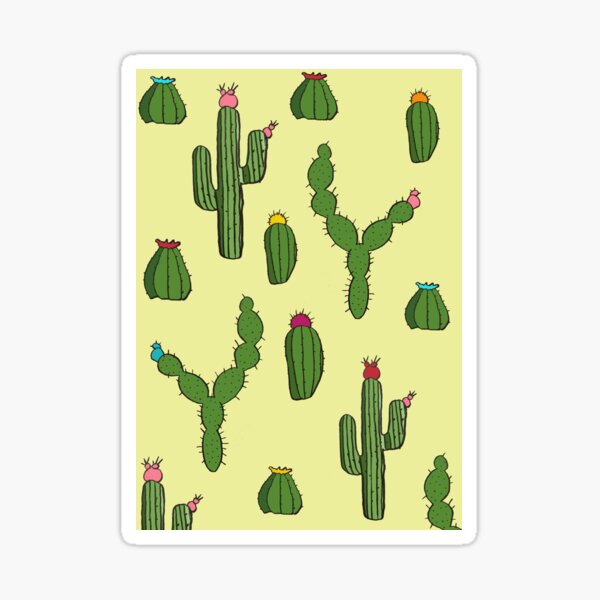 "CACTI" Sticker for Sale by Ashillustration | Redbubble