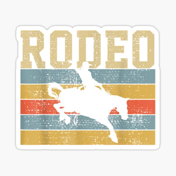 "Rodeo Cowboy Horse Riding Western" Sticker for Sale by Vignette2323 ...