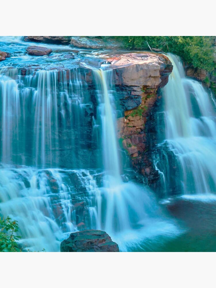 "Waterfall Portrait" Sticker for Sale by BachmaierEwald | Redbubble