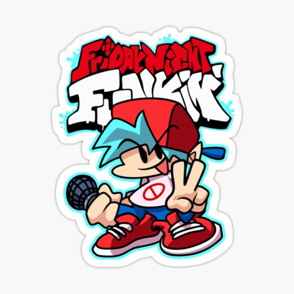 "Friday Night Funkin Boyfriend" Sticker for Sale by MarinoLeila | Redbubble