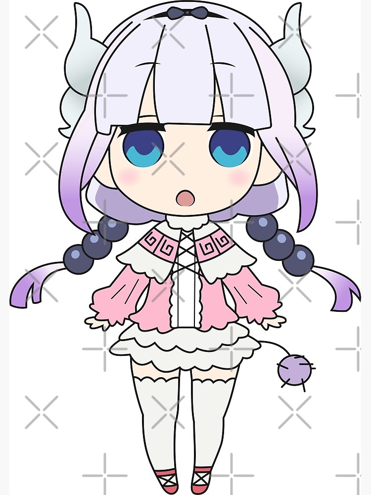 Poster « Kanna Kamui Chibi, la servante dragon de Miss Kobayashi », par ...