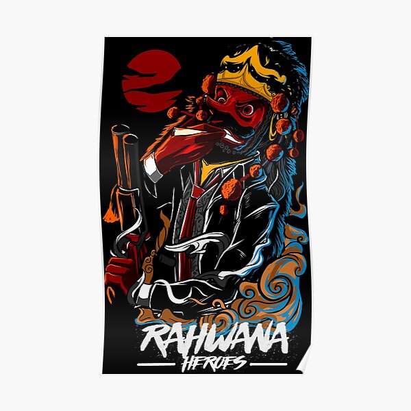 "rahwana heroes java" Poster for Sale by nelliegood | Redbubble