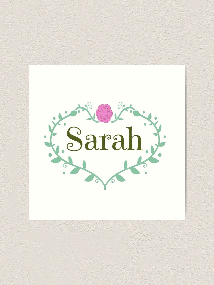 Sarah Name Design