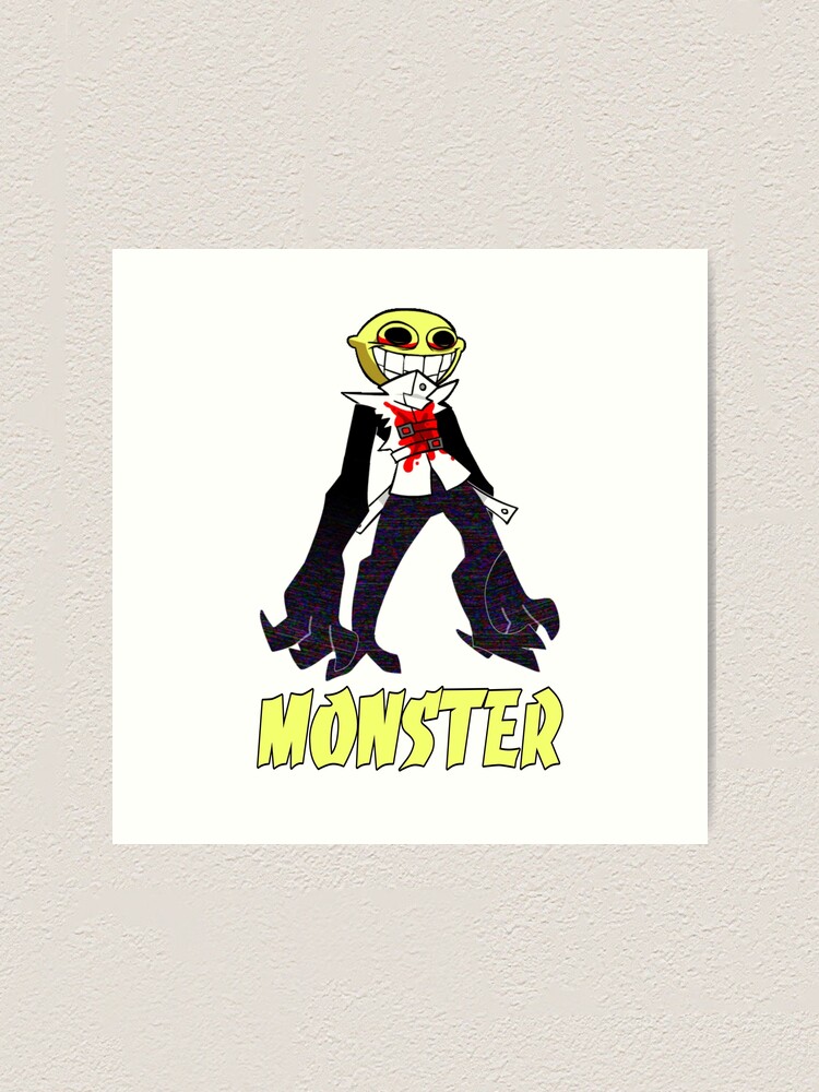 "Fnf monster Friday Night Funkin" Art Print by Dizzaa | Redbubble