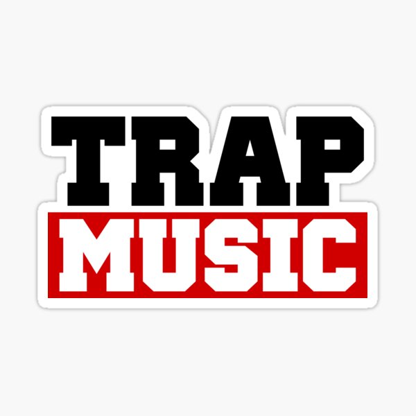 "TRAP MUSIC - BASS PARTY" Sticker for Sale by badbugs | Redbubble