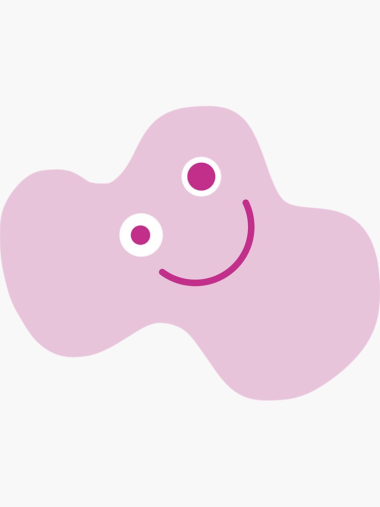 "Maria the pink splodge " Sticker by Spaghettifrog | Redbubble