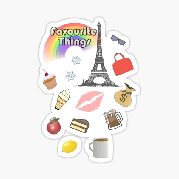 "A Few of My Favorite Things" Sticker for Sale by Kathryn8 | Redbubble