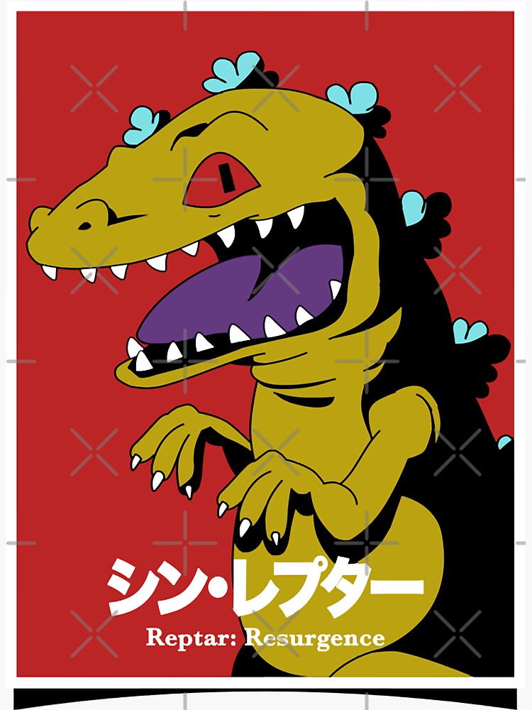 "Reptar I love Rugrats Funny Doll Resurgence" Sticker for Sale by ...