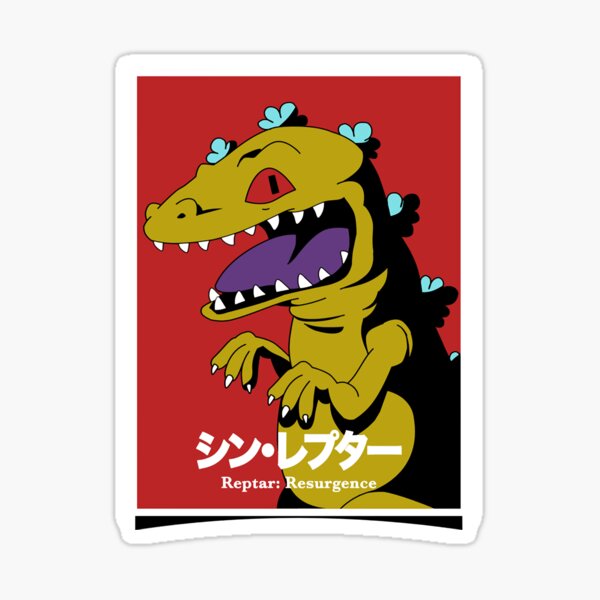 "Reptar I love Rugrats Funny Doll Resurgence" Sticker for Sale by ...