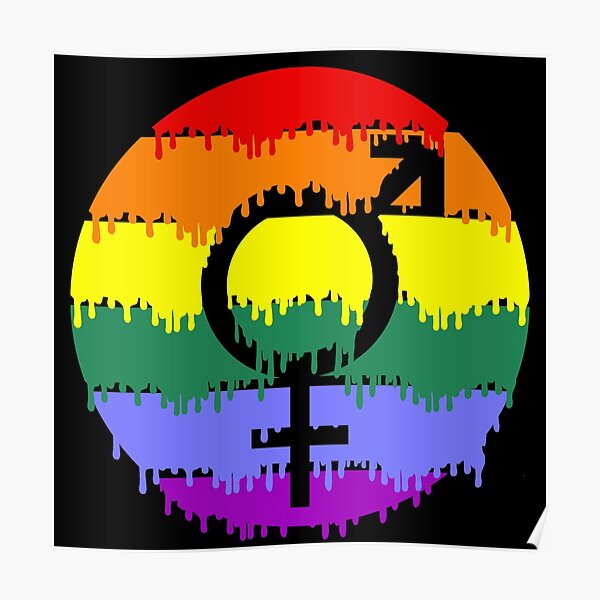 "Gender Rainbow Flag LGBTQ" Poster for Sale by titanosdesign | Redbubble