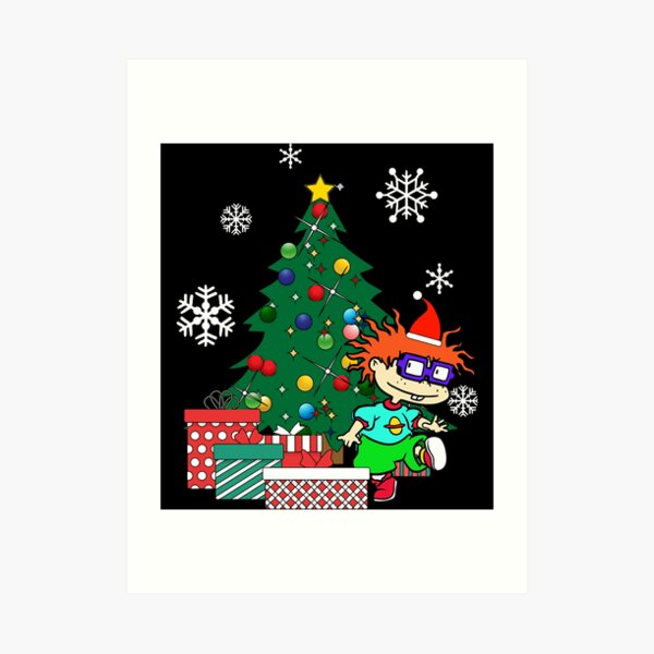 Lámina artística «Alrededor del árbol de Navidad me encanta Rugrats ...