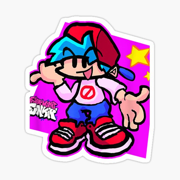 "Friday Night Funkin Funny Boy" Sticker for Sale by HelloFNF | Redbubble