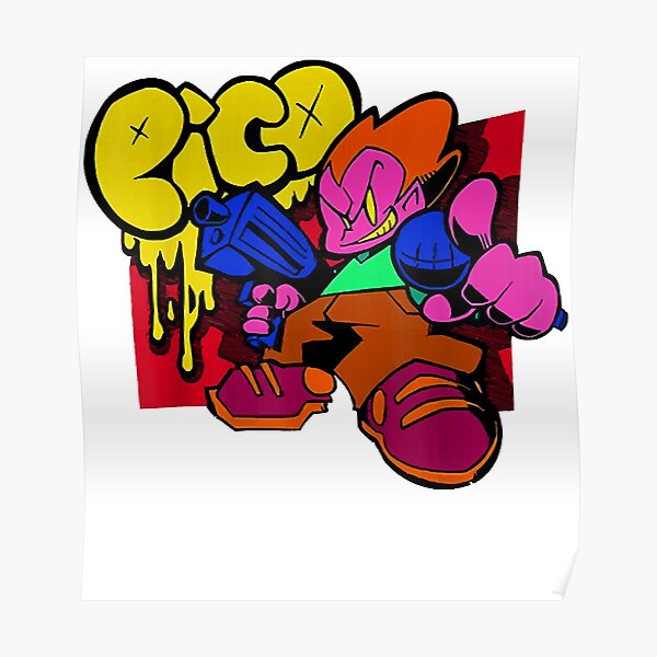 "Friday Night Funkin Pico" Poster by HelloFNF | Redbubble