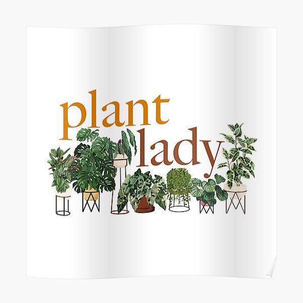 "Plant Lady Illustraition 1" Poster by gusstvaraonica | Redbubble
