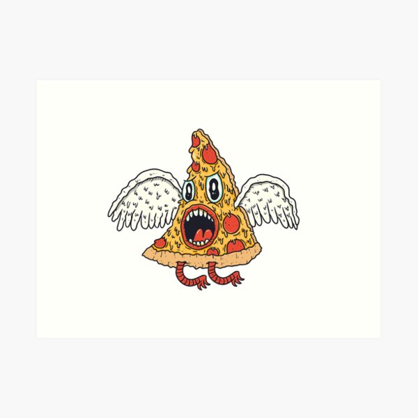 "Pizza Bird" Art Print for Sale by spookyhex | Redbubble