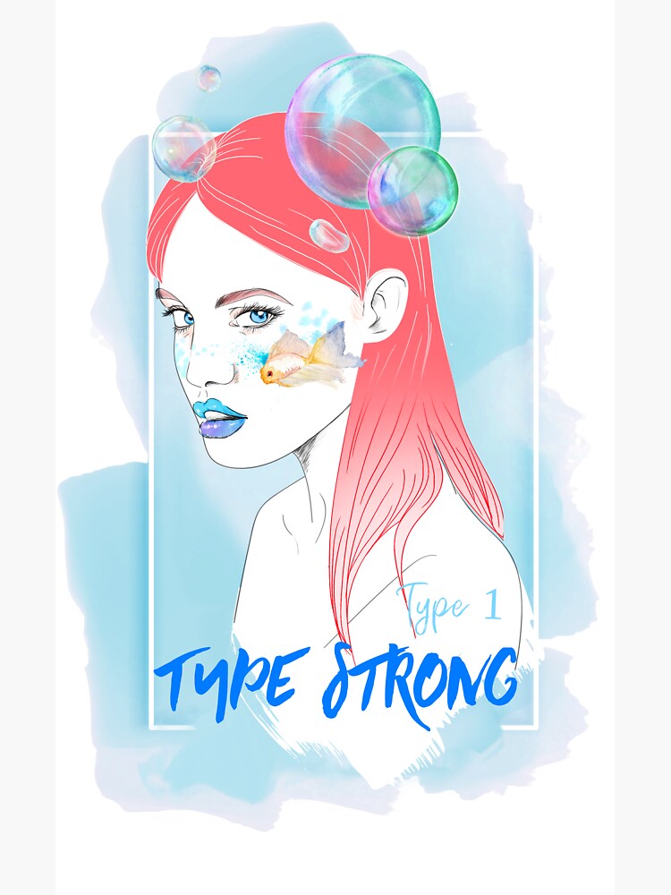 "Type 1 Strong red" Sticker for Sale by eitreum | Redbubble