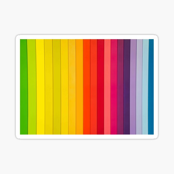 "Rainbow Colors" Sticker for Sale by YourDesignHere | Redbubble