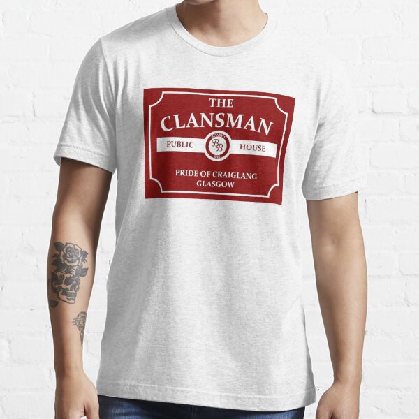 "The Clansman Pub Logo" T-shirt for Sale by pobagusef | Redbubble ...