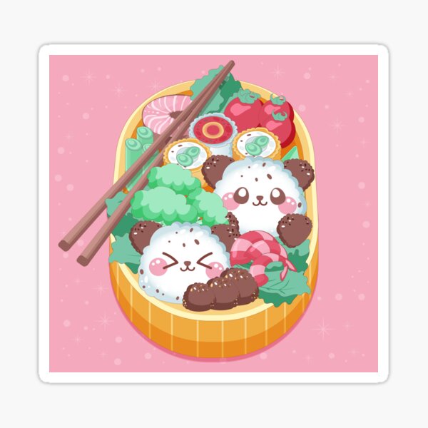 "Kawaii Umeboshi Bento " Sticker for Sale by sofiatheof | Redbubble