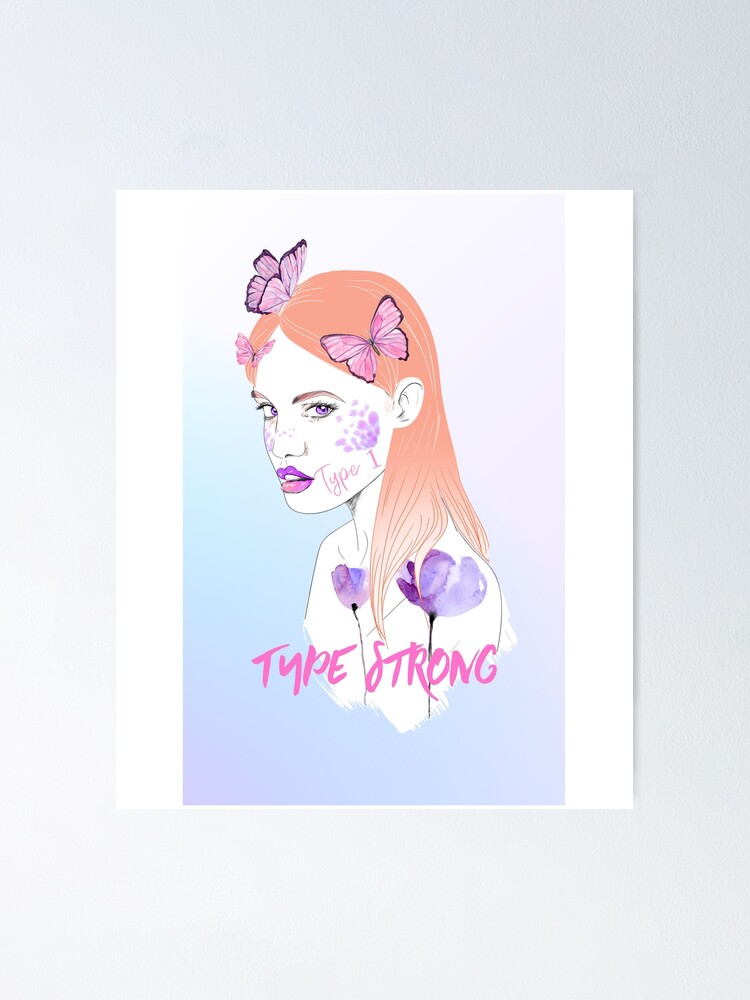 "Type 1 Strong butterfly" Poster for Sale by eitreum | Redbubble