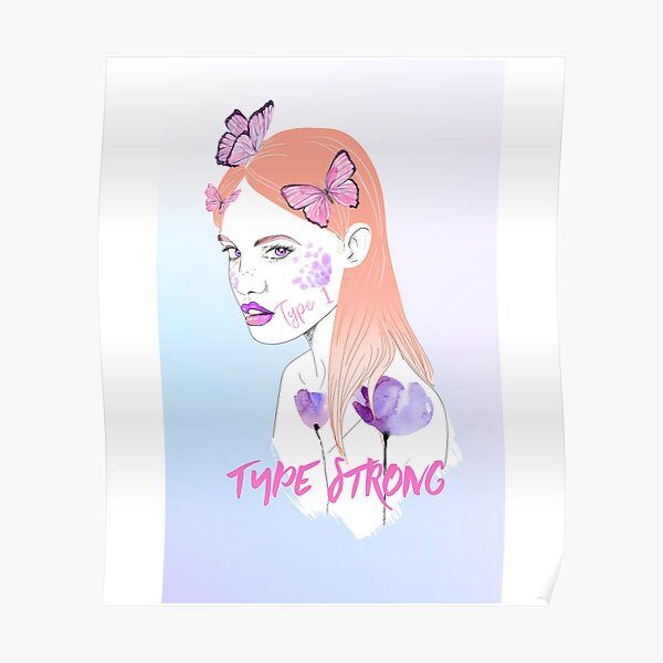 "Type 1 Strong butterfly" Poster for Sale by eitreum | Redbubble