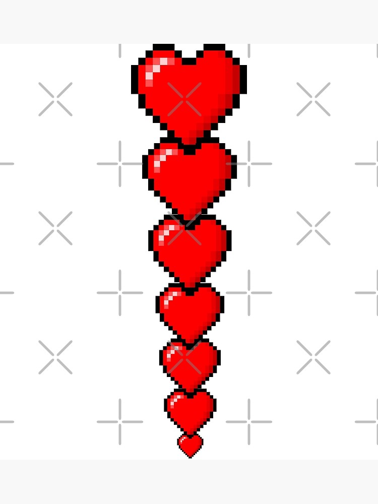 Lámina fotográfica «corazón de minecraft» de 9chaa | Redbubble