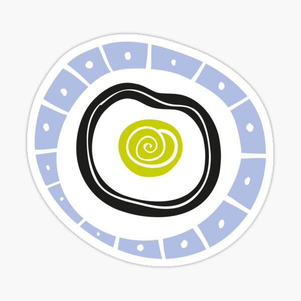 "Greek mati no.4 geometric | Grey background" Sticker for Sale by Lena ...