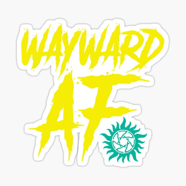 "Wayward AF Logo" Sticker for Sale by nikeliahard | Redbubble