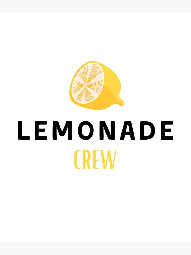 "Lemonade Crew - Cute Lemonade Stand" Poster by belaskri | Redbubble