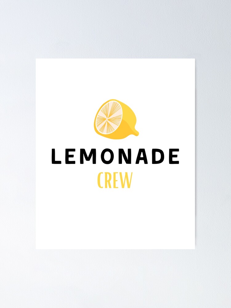 "Lemonade Crew - Cute Lemonade Stand" Poster by belaskri | Redbubble