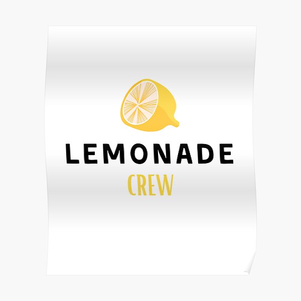 "Lemonade Crew - Cute Lemonade Stand" Poster by belaskri | Redbubble