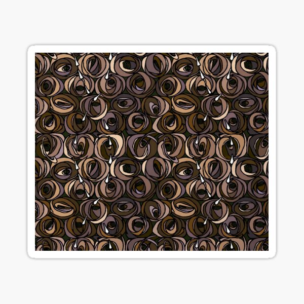 "Charles Rennie Mackintosh - Roses teardrops, brown" Sticker for Sale ...