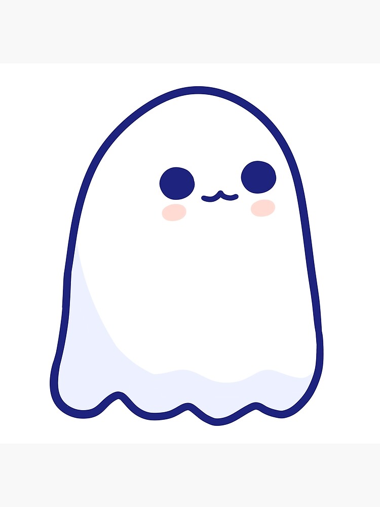 "cute ghost, kawaii ghost for kawaii halloween" Art Print for Sale by ...