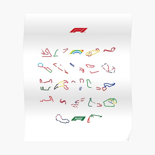 "UPDATED F1 2021 Season Calendar With Track Layout Formula 1 Classic ...