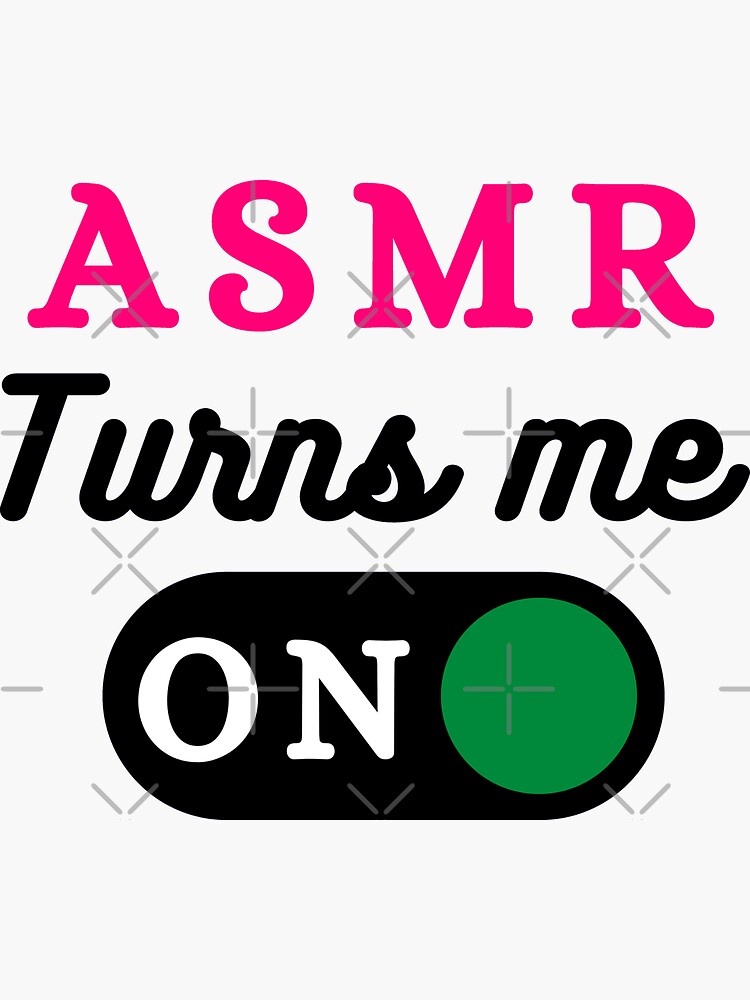 "AMSR turn me on" Sticker for Sale by ronaldsonou | Redbubble