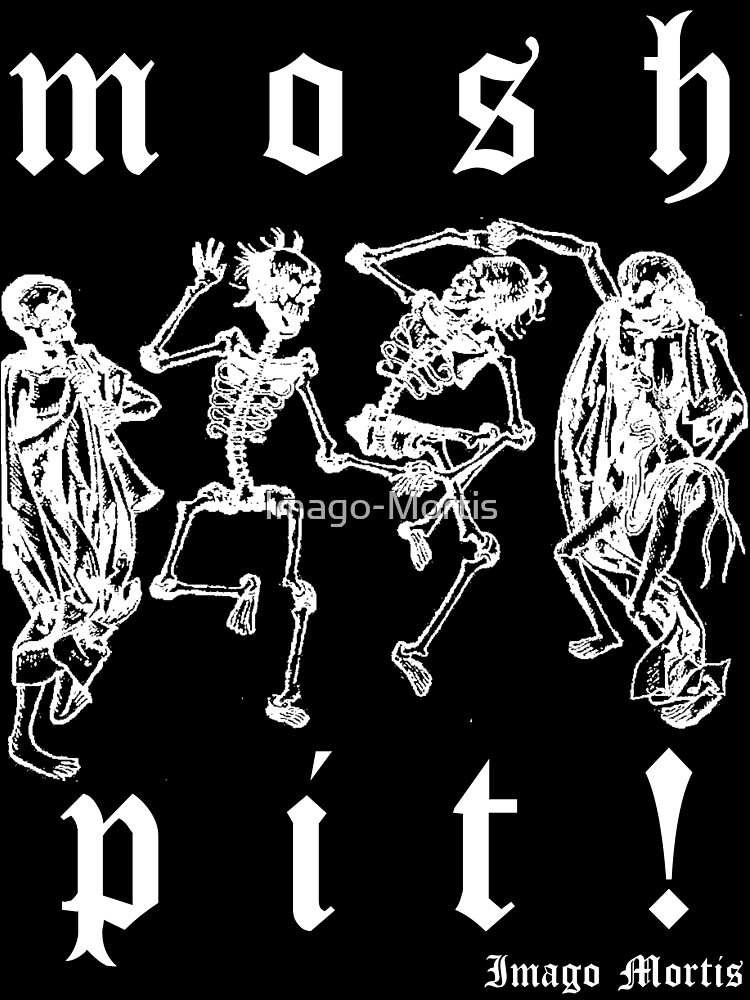 "Mosh Pit! Sticker" Sticker for Sale by Imago-Mortis | Redbubble