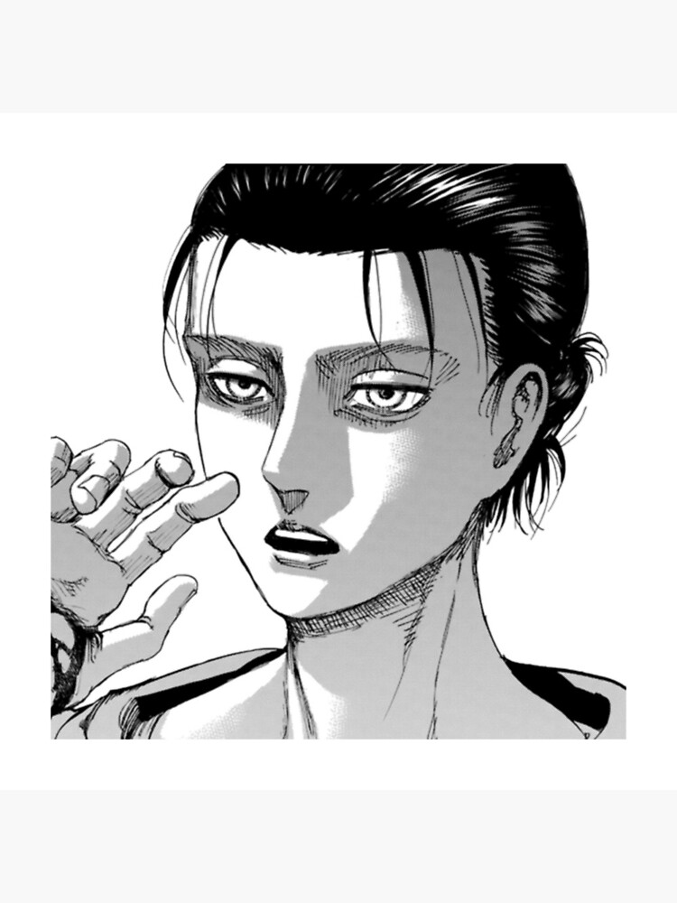 "Eren Yeager Manga Sticker" Photographic Print by Rxbs | Redbubble