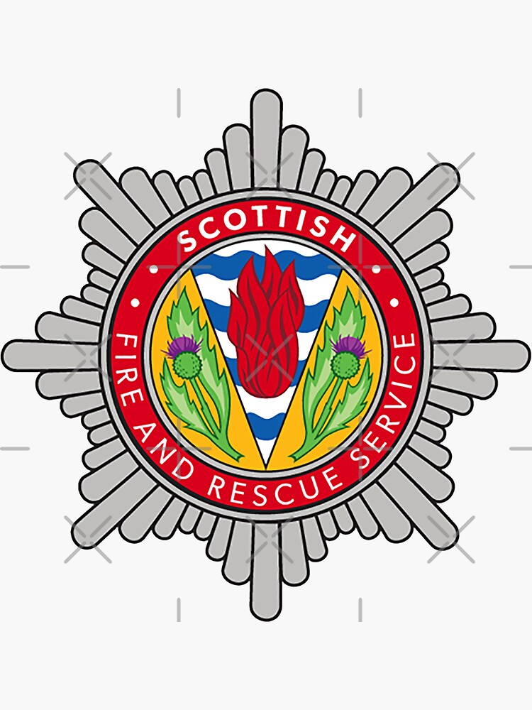 "Scottish Fire and Rescue Service emblem" Sticker for Sale by VikingZen ...