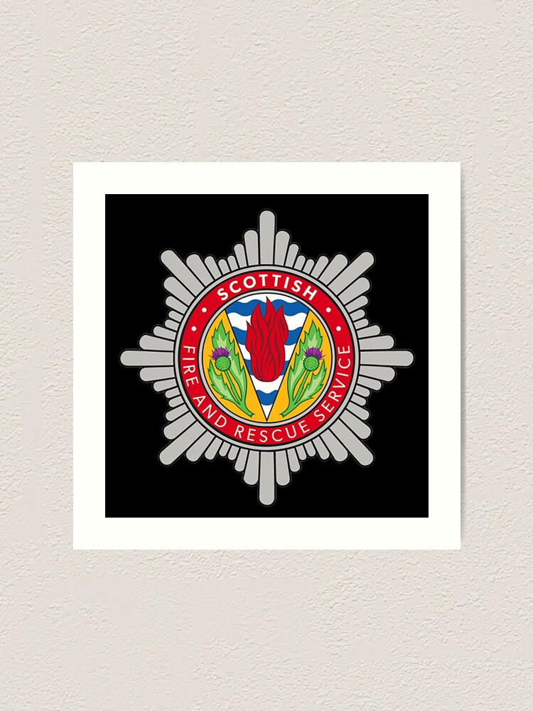 "Scottish Fire and Rescue Service emblem" Art Print for Sale by ...