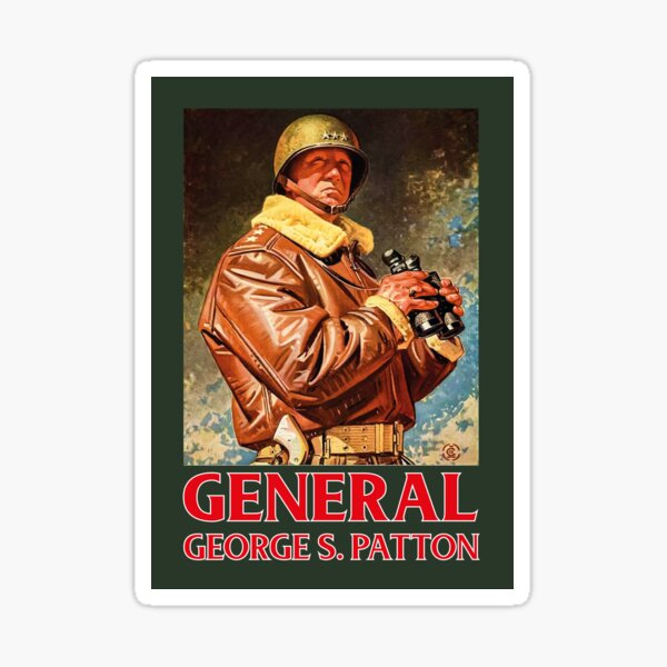 "General Patton" Sticker for Sale by Jools-57 | Redbubble