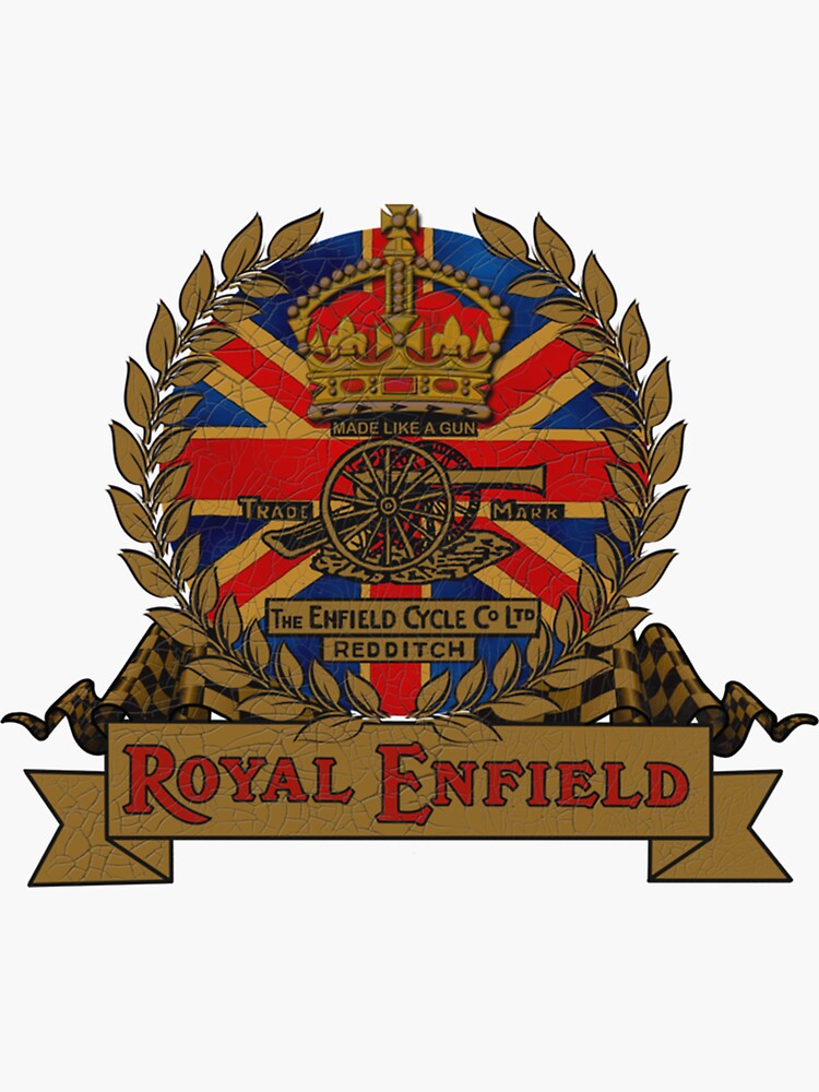 "Classic Royal Enfield Crest Motorcycle design by MotorManiac Classic T ...