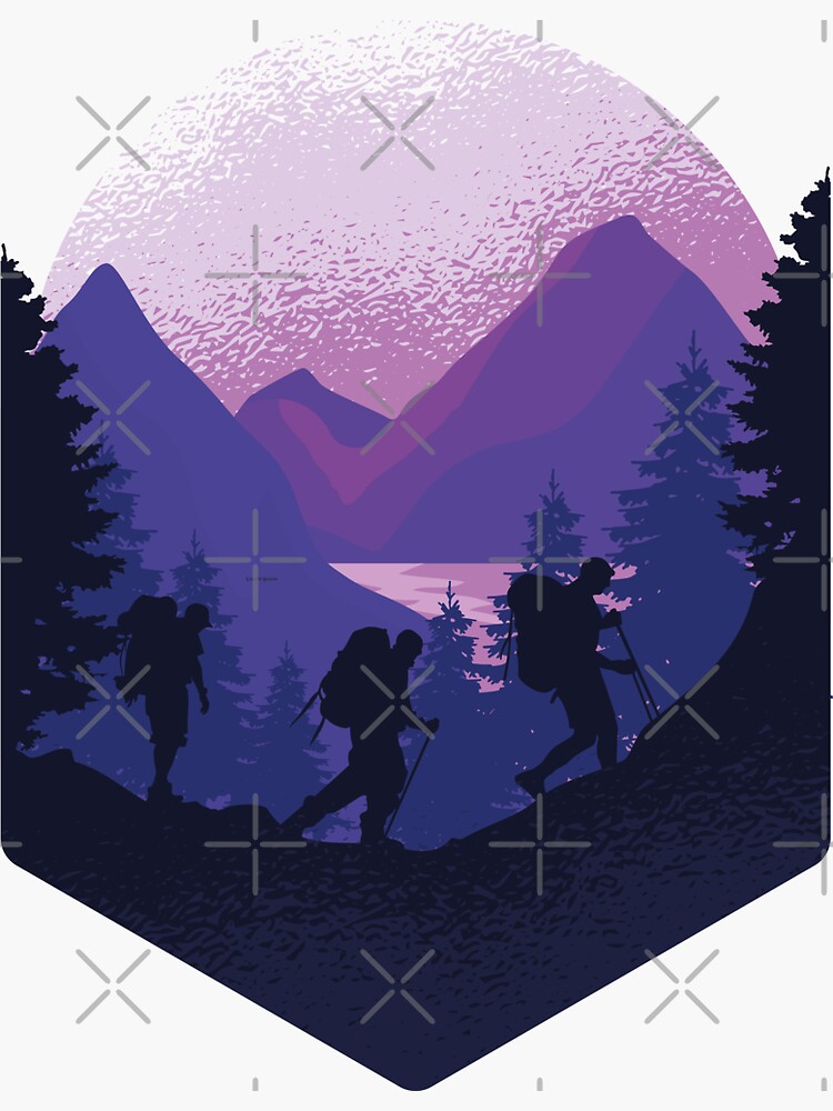 "Mountain Love Climbing Bouldering Alpinist Design" Sticker for Sale by ...