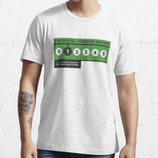 "Hygiene Rating - ONE" T-shirt for Sale by SteDent | Redbubble ...