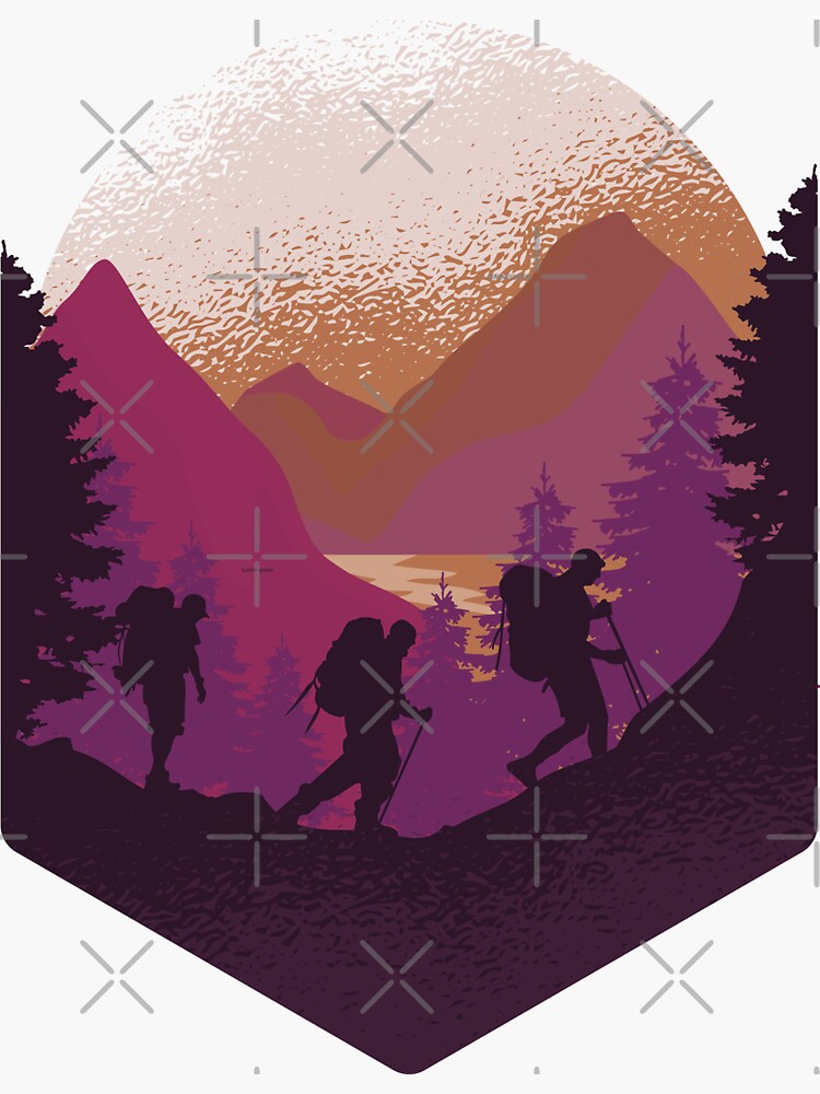 "Mountain Love Climbing Bouldering Alpinist Design" Sticker for Sale by ...