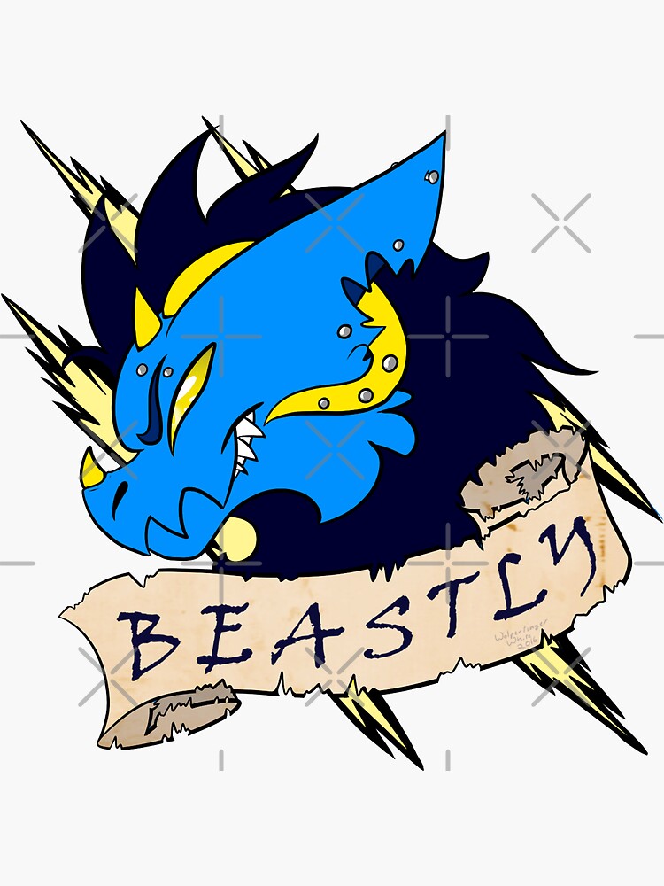 "Wickerbeast- Beastly" Sticker for Sale by IFOHS | Redbubble