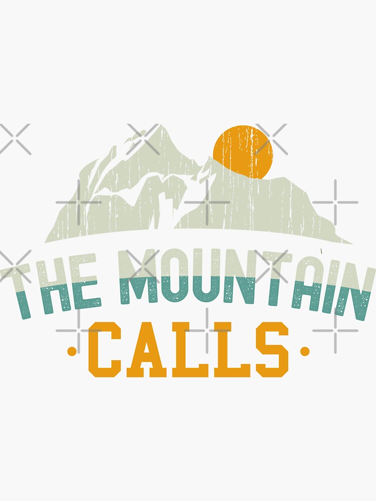 "Mountain Love Climbing Bouldering Alpinist Design" Sticker for Sale by ...