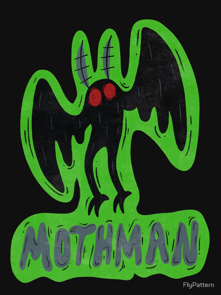 "Mothman" T-shirt for Sale by FlyPattern | Redbubble | moth man t ...