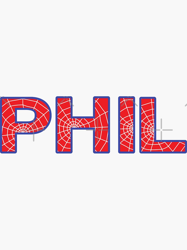 "Phil: Spider's name" Sticker for Sale by MlleGloriaShop | Redbubble