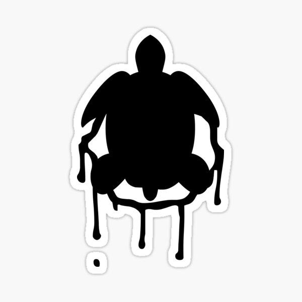 "Trippy Drippy Sea Turtle" Sticker for Sale by fontspree | Redbubble