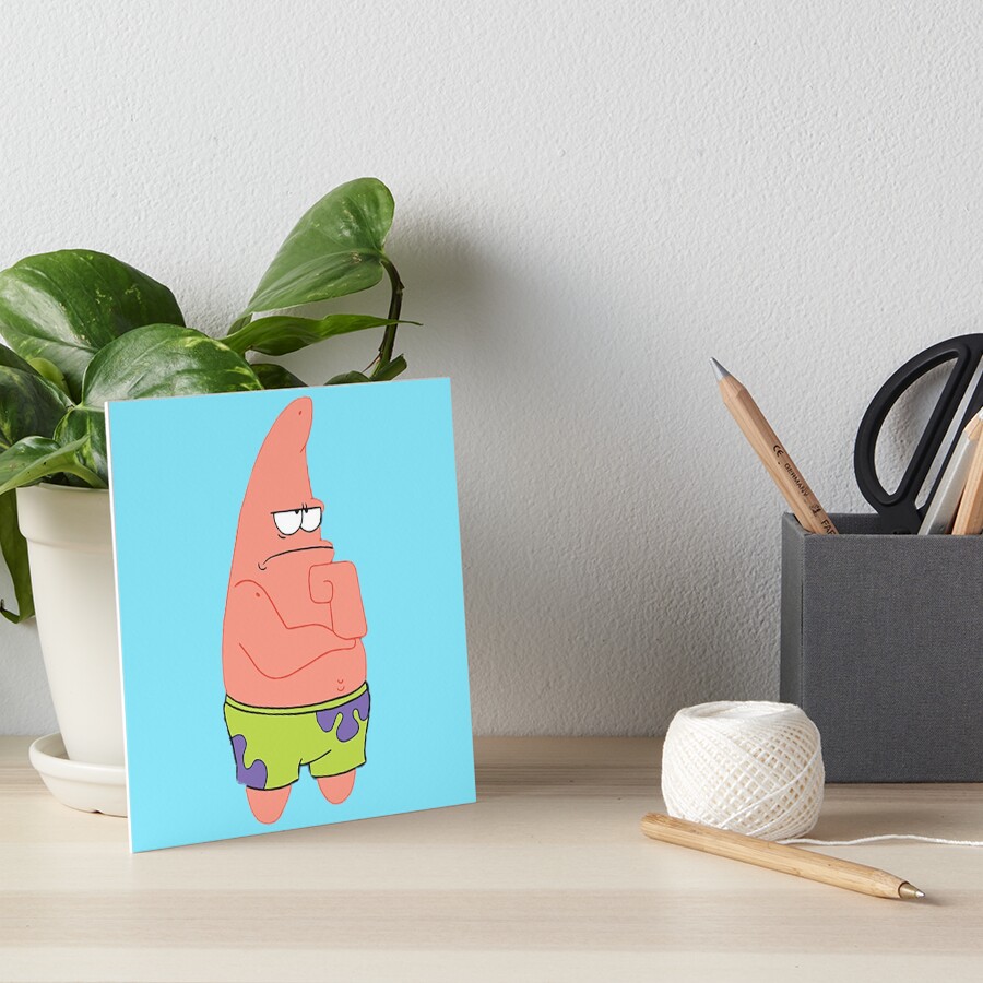 "Patrick thinking" Art Board Print for Sale by YodaJuan4Me | Redbubble